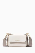 Buy Kate Spade New York Neutral Double-up Crossbody Bag in Colour ...