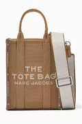 Buy Marc Jacobs Brown The Mini Tote Bag in Woven Jacquard for WOMEN in ...