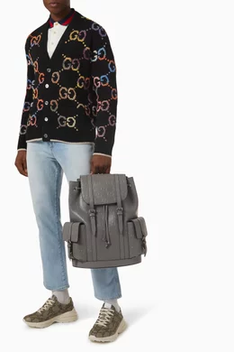 gucci backpack men grey