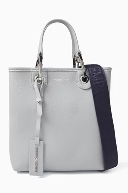Buy Emporio Armani Grey My EA Logo Tote Bag for Women Online Ounass Kuwait