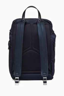 prada backpack men blue