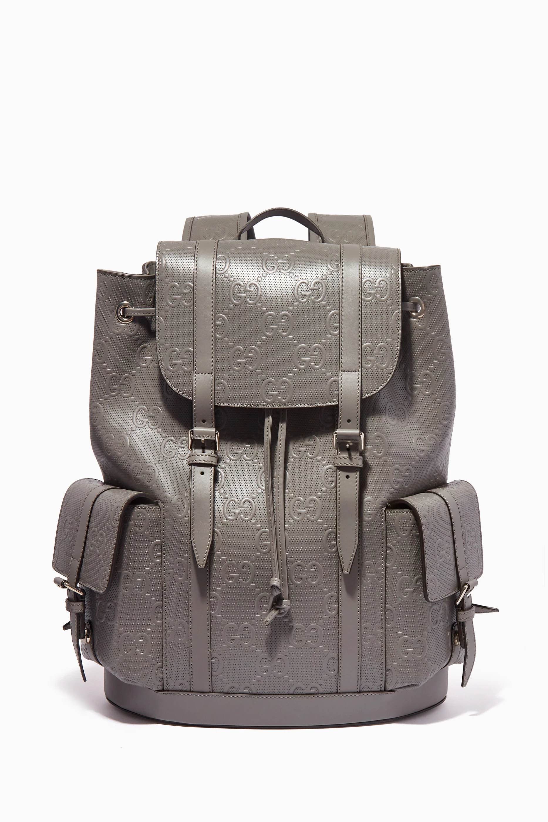 gucci backpack grey